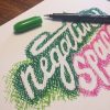 Hand Lettering With Negative Space – Kelly Creates