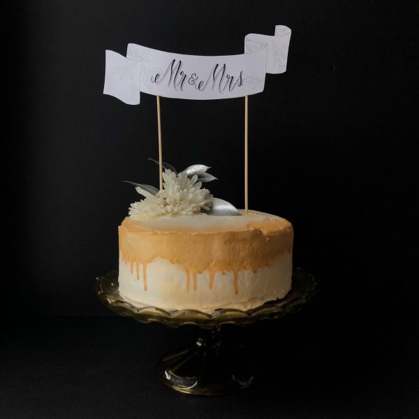 DIY Cake Topper with Hand Lettering – Kelly Creates