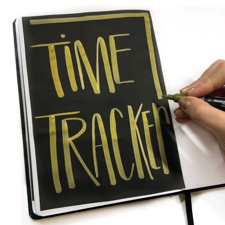 Get Organized With a Time Tracker in Your Journal – Kelly Creates