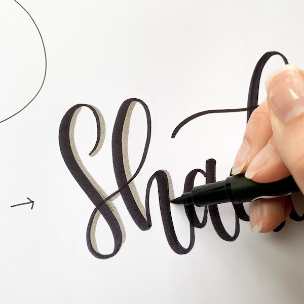 Add Shadows To Lettering Kelly Creates Add Shadows To Lettering Kelly Creates