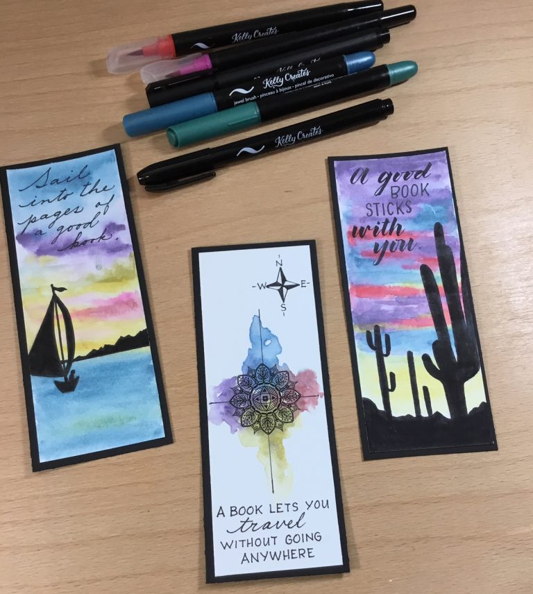 Easy DIY Watercolor Bookmarks – Kelly Creates