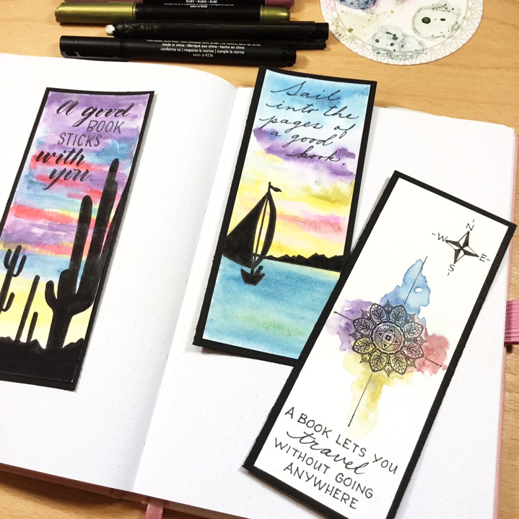 Easy DIY Watercolor Bookmarks – Kelly Creates
