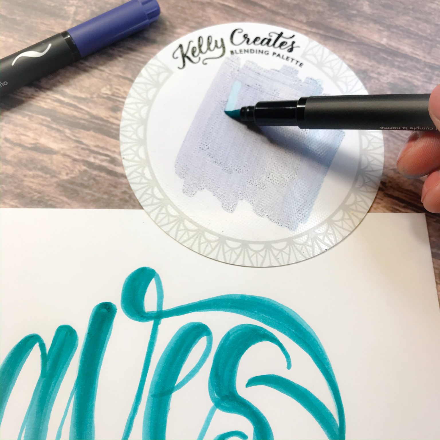 How to Hand Letter Inside a Shape – Kelly Creates