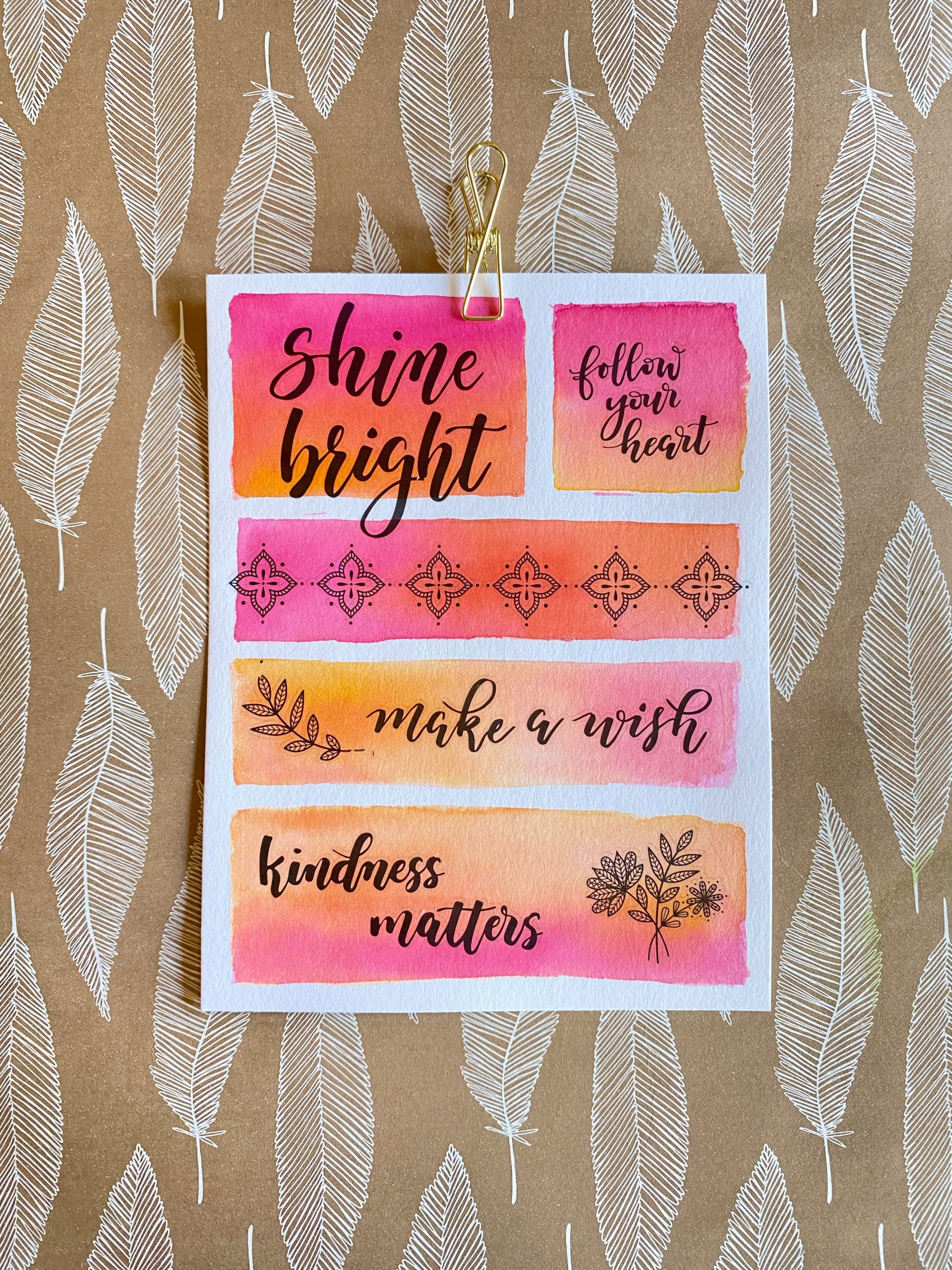 Watercolor Gradients For Lettering Backgrounds – Kelly Creates