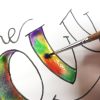 Groovy Tie-Dye Lettering with Watercolor – Kelly Creates