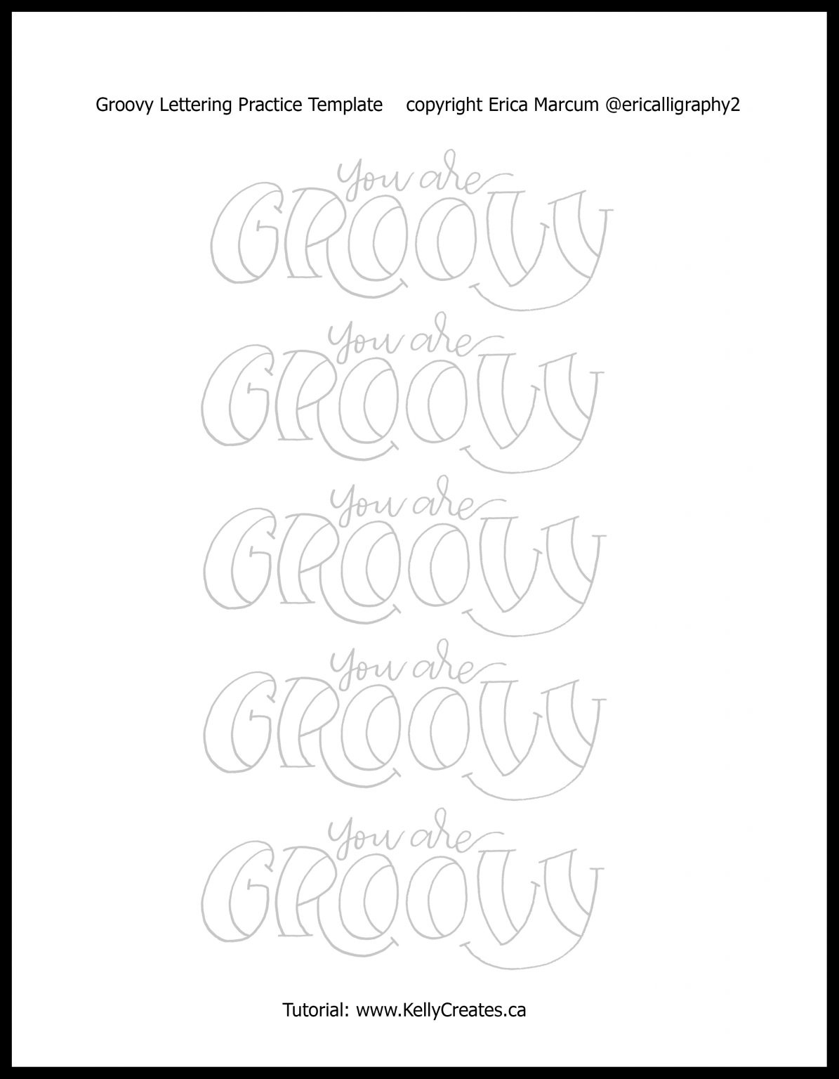 Groovy Tie-Dye Lettering with Watercolor – Kelly Creates