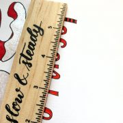 Tartan Lettering Holiday Home Decor DIY – Kelly Creates