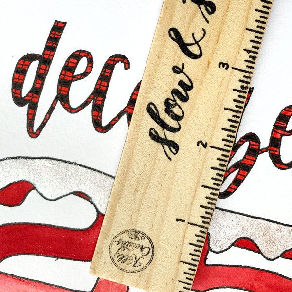 Tartan Lettering Holiday Home Decor DIY – Kelly Creates