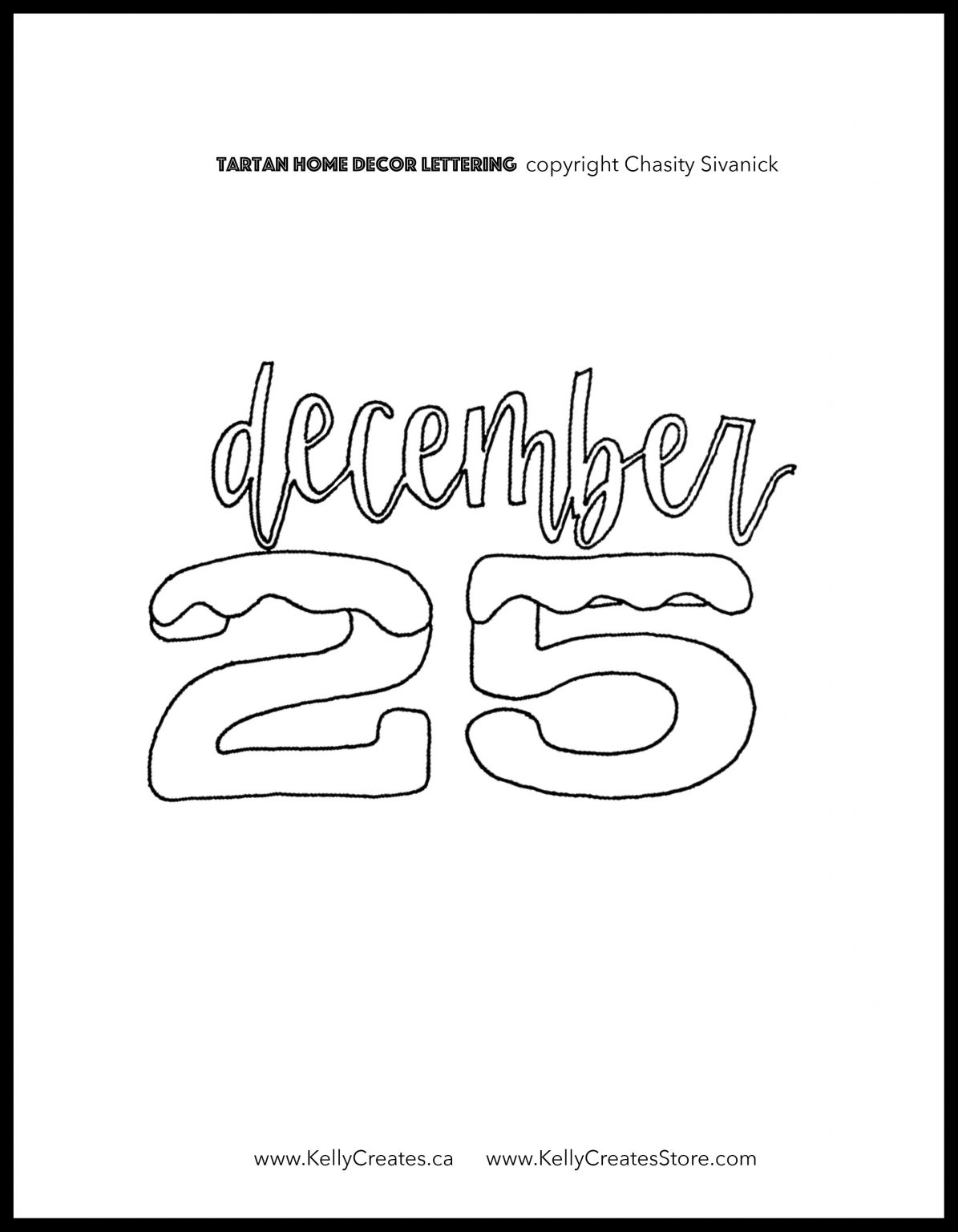 Tartan Lettering Holiday Home Decor DIY – Kelly Creates