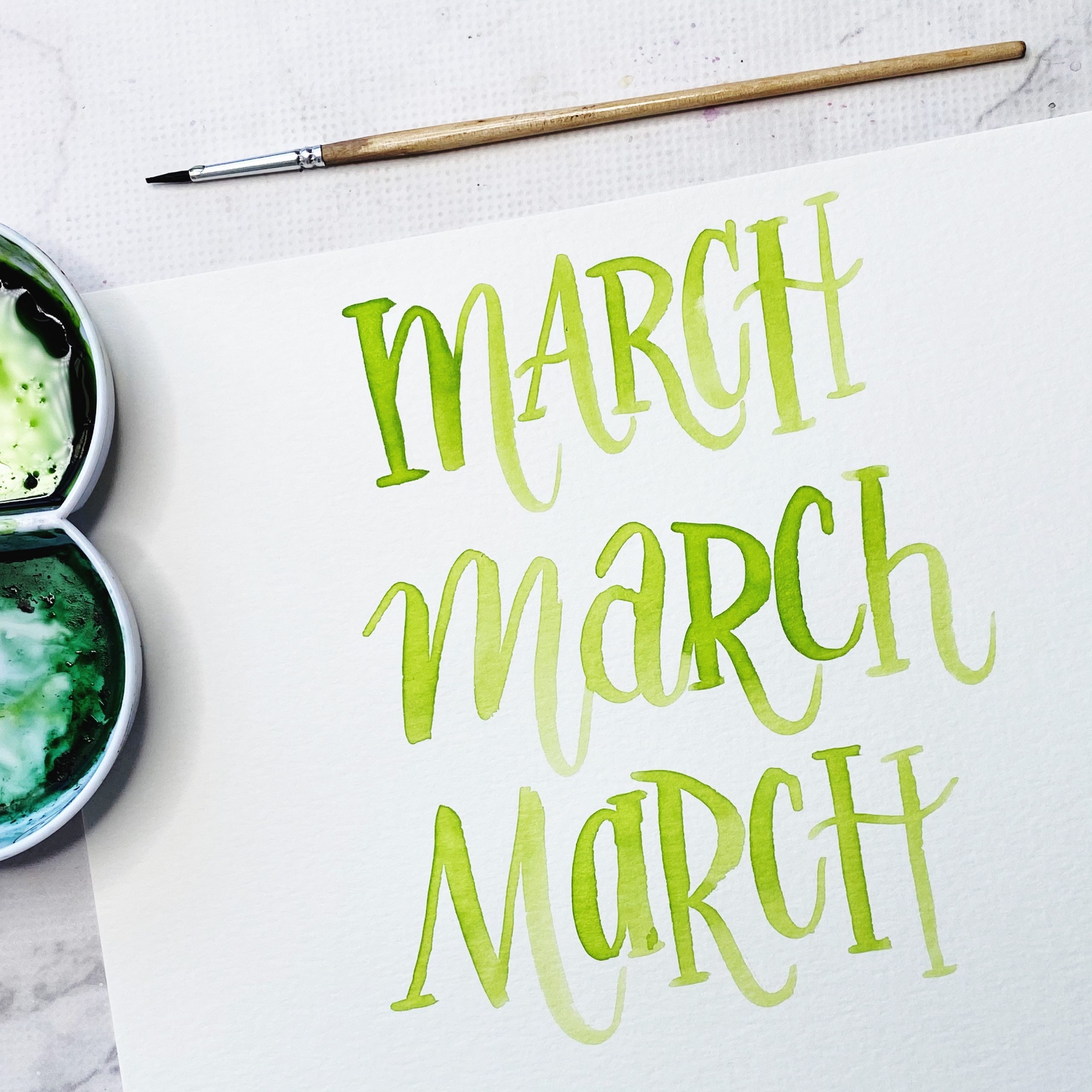 Watercolour Wednesday – FREE Template – Kelly Creates