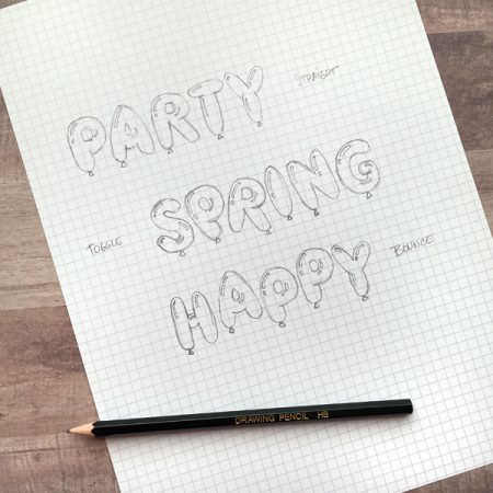 Super Cute Balloon Lettering Tutorial & Cards – Kelly Creates