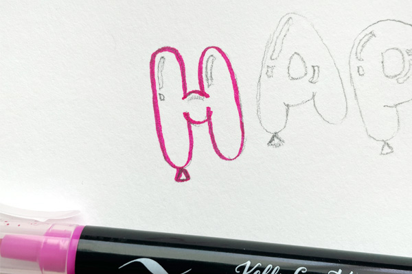 Super Cute Balloon Lettering Tutorial & Cards – Kelly Creates