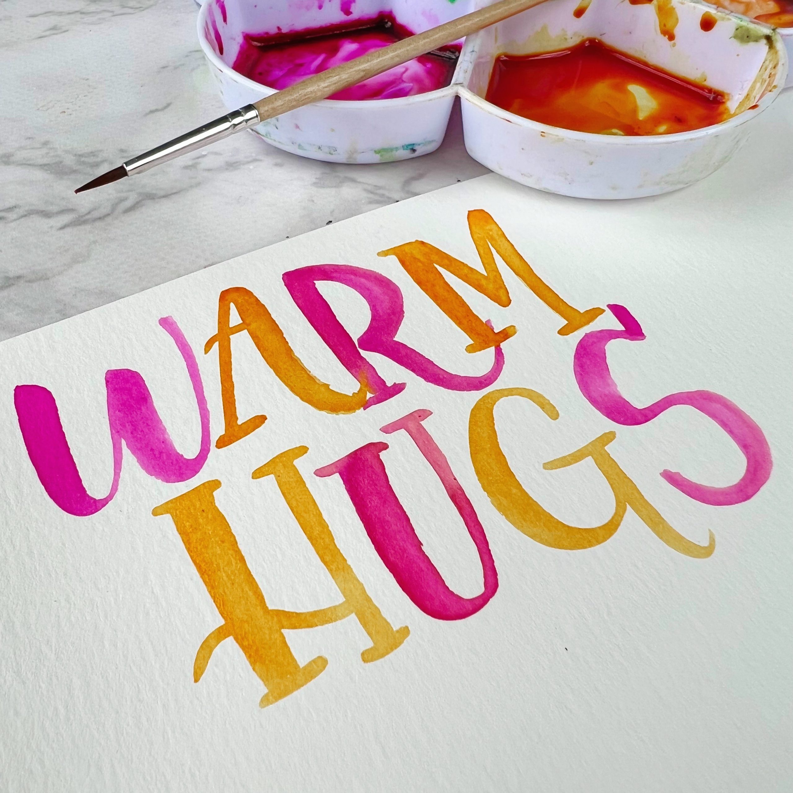Watercolour Wednesday – Free Printable Lettering Worksheet – Kelly Creates