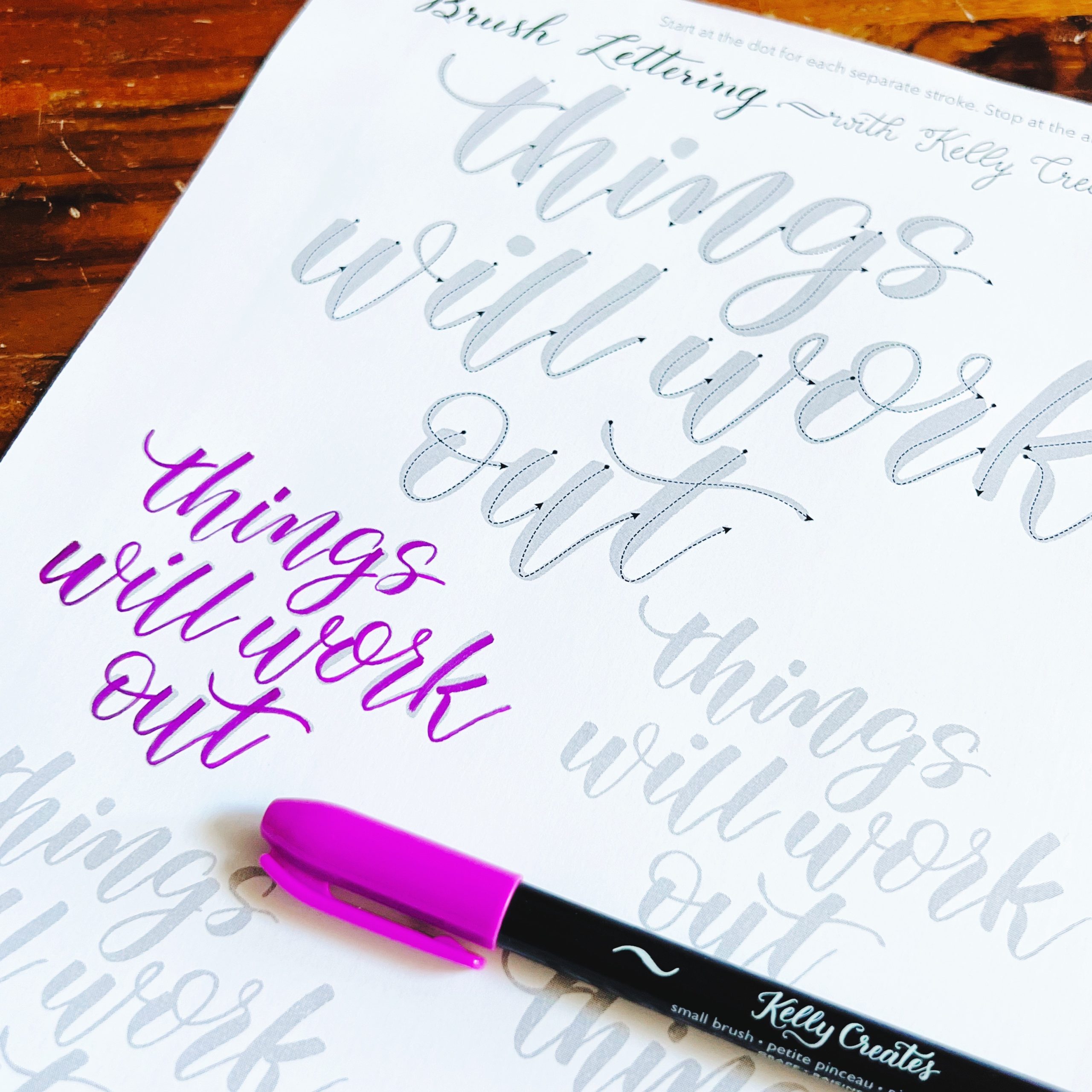 Magic Monday – Free Lettering Worksheet – Kelly Creates