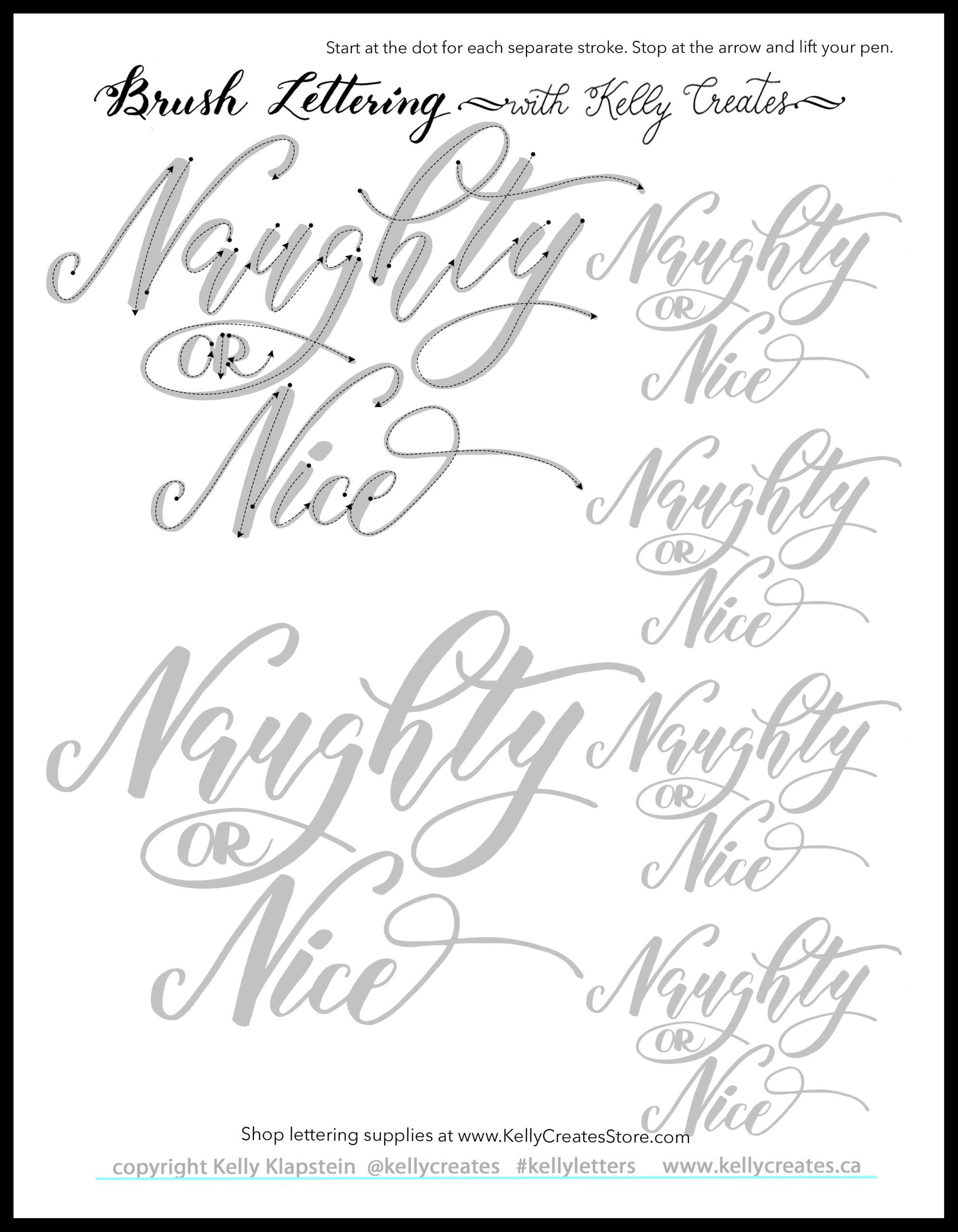 Magic Monday! Download a Free Lettering Worksheet! – Kelly Creates