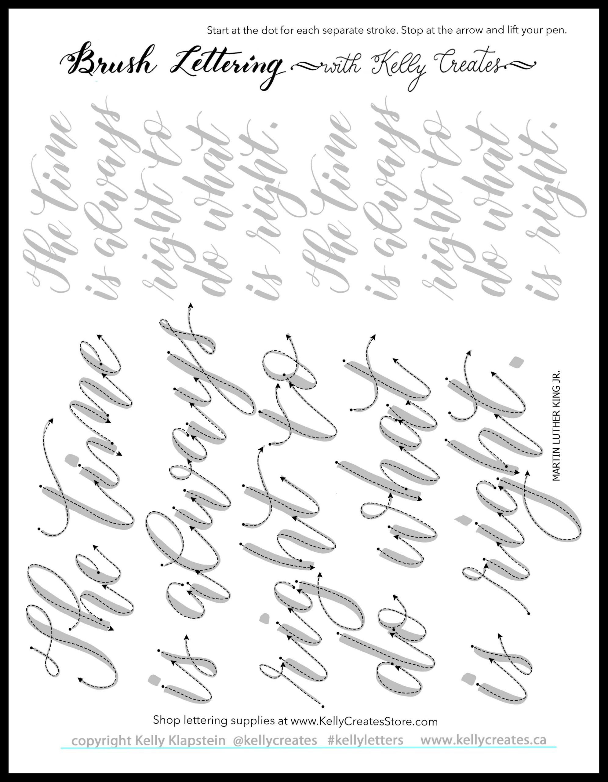 Magic Monday – A Beautiful Quote Lettering Freebie – Kelly Creates