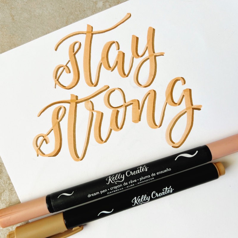 Magic Monday – An Inspiring Hand Lettered Quote Template – Kelly Creates
