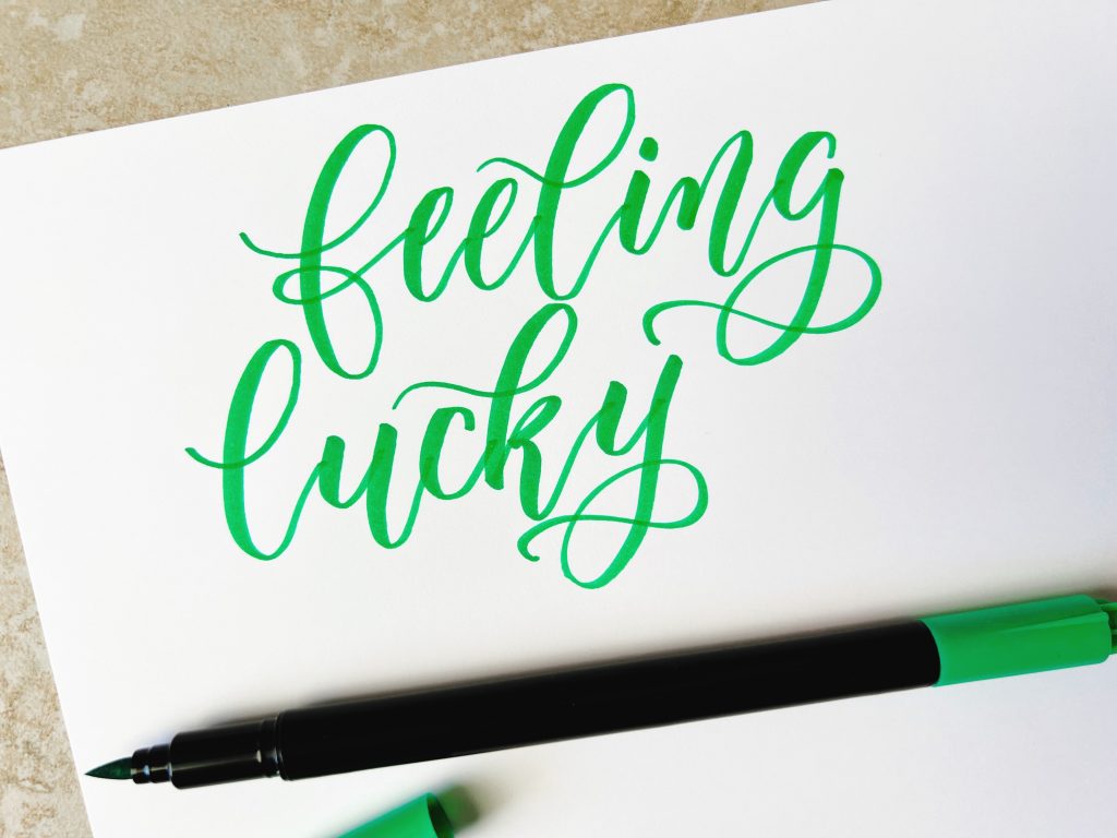 Magic Monday – A ‘Lucky’ Lettering Free Worksheet – Kelly Creates