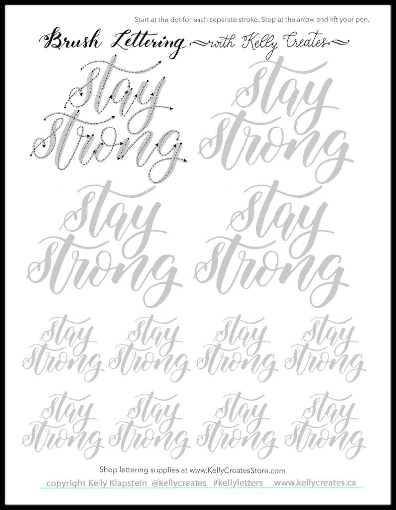 Magic Monday – An Inspiring Hand Lettered Quote Template – Kelly Creates