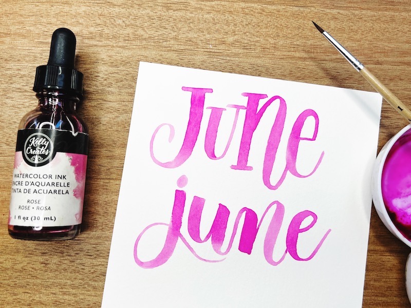 Watercolour Wednesday – Let’s Paint ‘June’ With A Free Printable ...