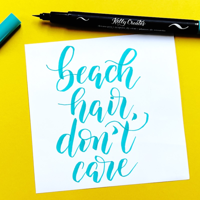 Magic Monday! A Fun Beach Quote Lettering Freebie – Kelly Creates